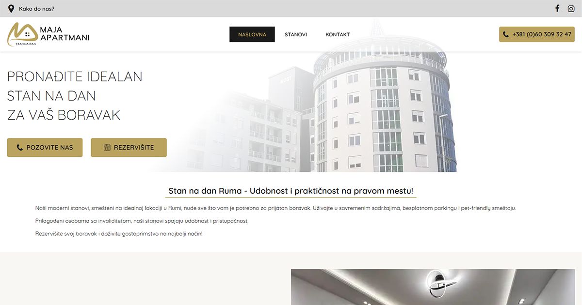 Apartmani Ruma - Maja apartmani | Stan na dan u Rumi